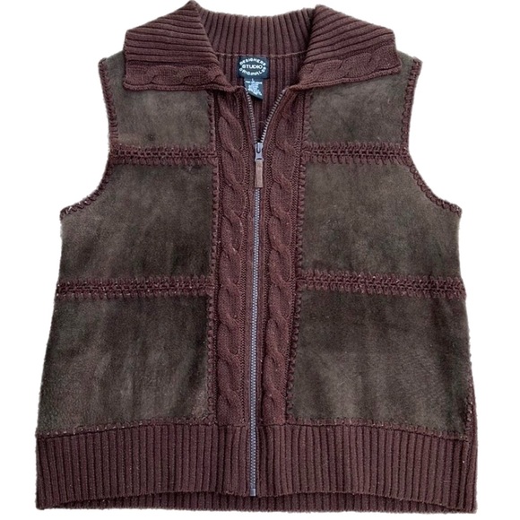 Designers Originals | Jackets & Coats | Vintage Suede Panel Vest | Poshmark